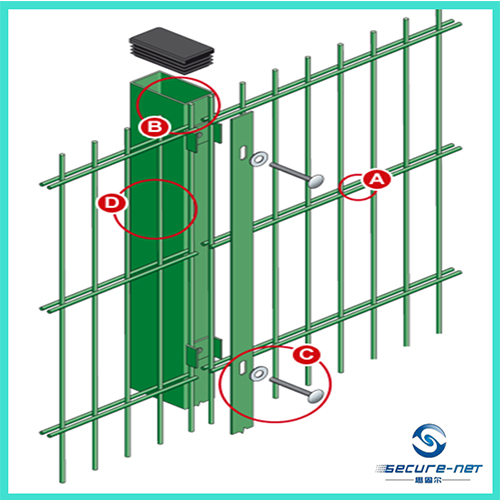 Double wire 656 wire mesh fencing - Hebei Secure-Nett Fence Facility Co ...