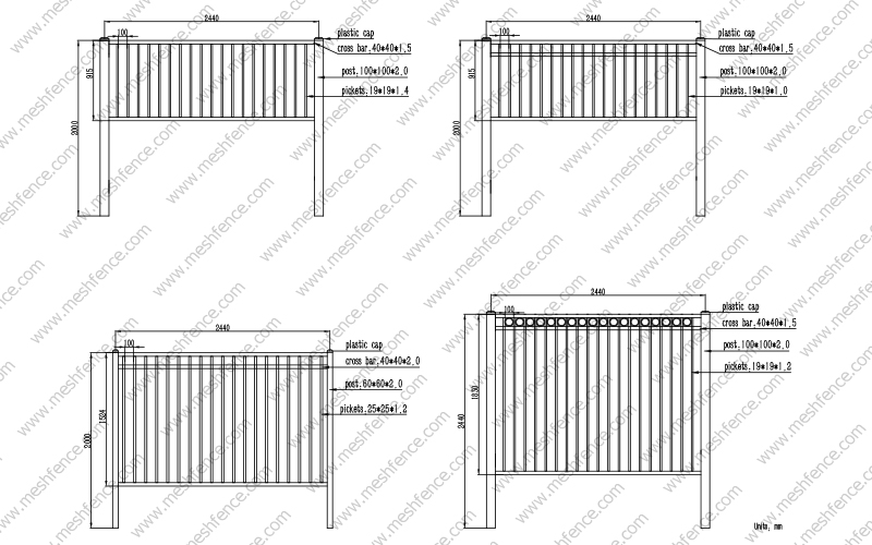 Flat top steel fencing for sale - Welded mesh fencing superstore